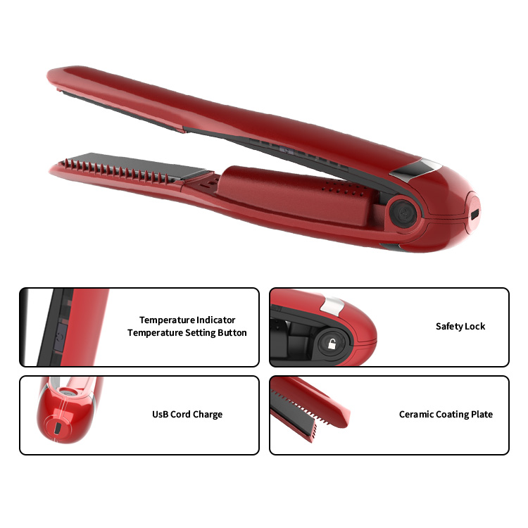Wholesale Portable Nano Titanium Flat Iron | Magnetic Wireless Charging ...